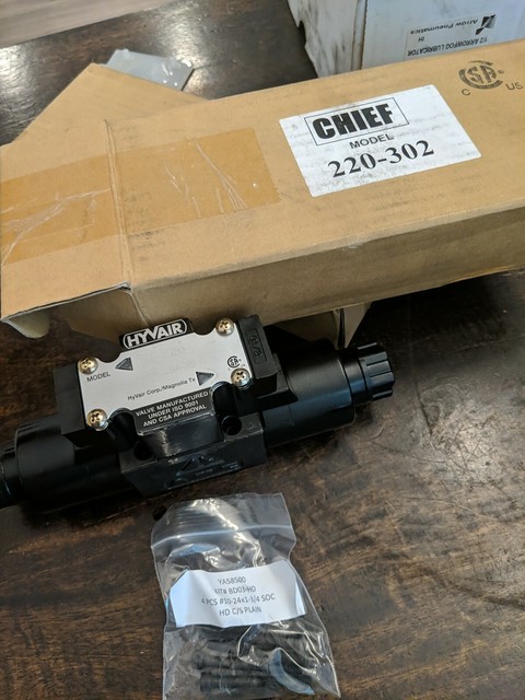 Hyvair Hydraulics Solenoid Control Valve D03s-2b-115a-35 NOS for sale ...