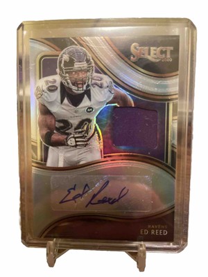 2020 Panini Select Ed Reed Silver Prizm Patch Autograph 08/25 | eBay