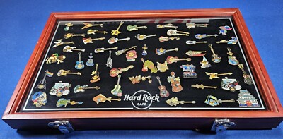 Hard Rock Pin Display Case Collection 56 Pc. Lot Worldwide Licensed ...