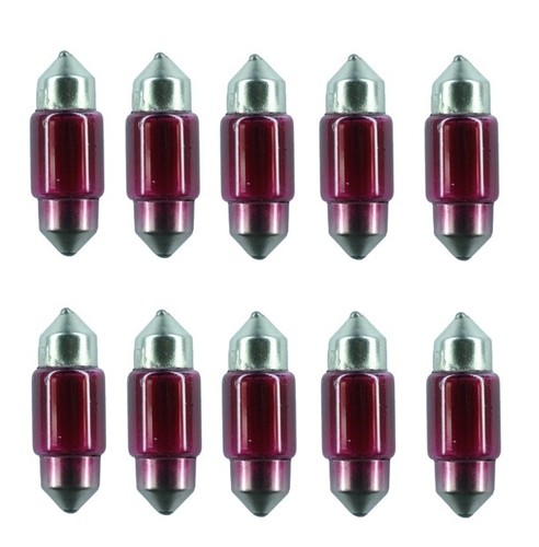 10x 3175 RED 30MM 31MM Bright Festoon Dome Lamp Car Mini Light bulb ...
