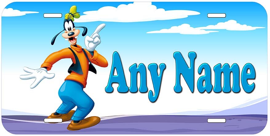 Personalized Goofy Aluminum Car License Plate Any Name | eBay