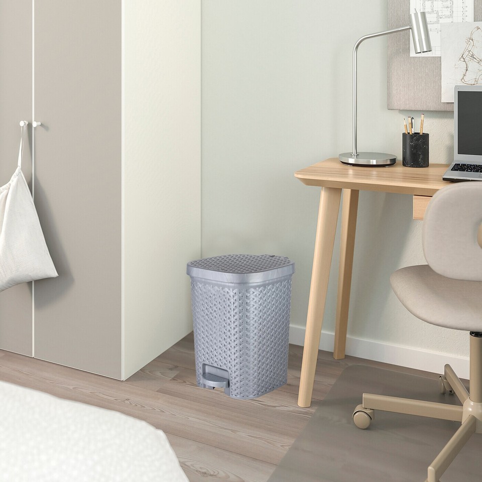 7L/8L/9L/10L Plastic Paper Bins Waste Storage Dustbin Rubbish Home ...