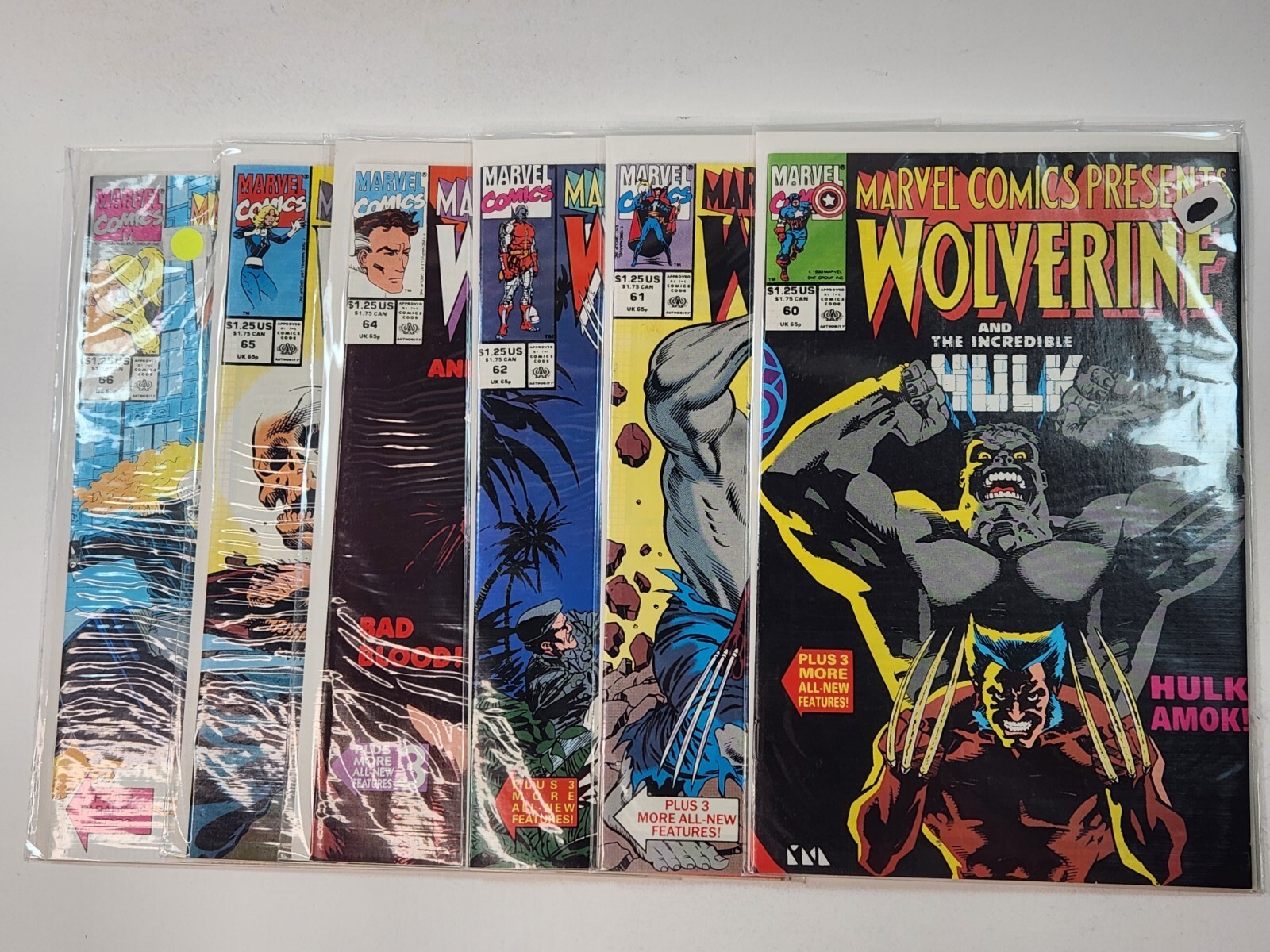 Marvel Comics Presents 60 61 62 64 65 66 DIRECT 6 Book Lot 1990 | eBay