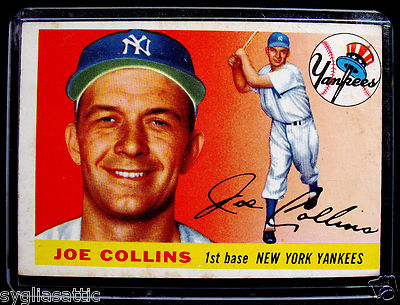 1955 Topps-JOE COLLINS #63 Baseball Card-VG/EX Condition-NEW YORK ...