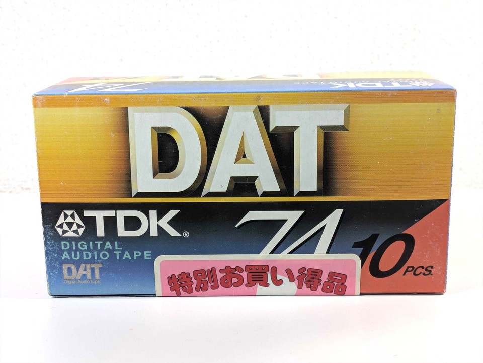TDK DA-R74S DAT Digital Audio Cassette Tapes 74min 10-Pack New Sealed ...