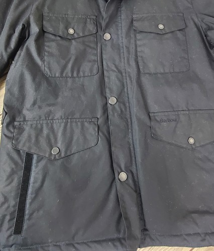 BARBOUR FAWDEN WAX MEN'S JACKET BLACK SIZE M | eBay