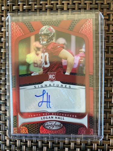 Logan Hall 2022 Panini Certified Rookie Signatures auto Red # 47/99 | eBay