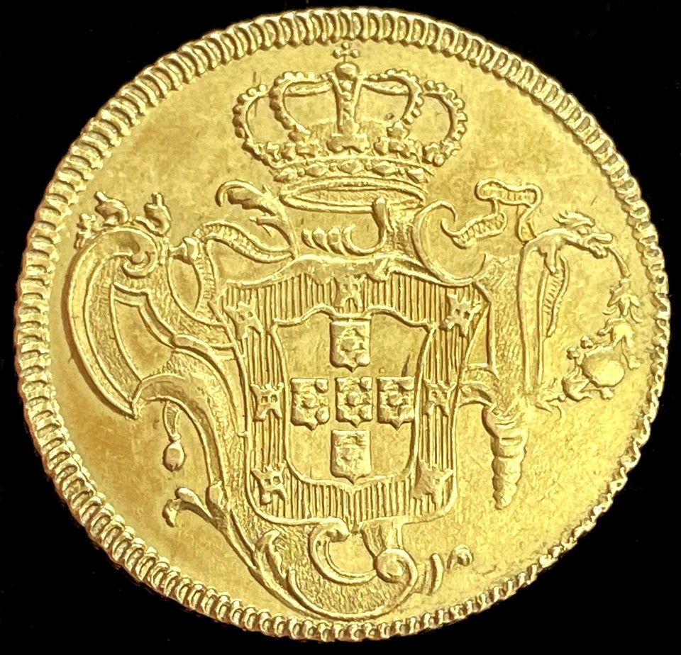 1761 R GOLD BRAZIL 6400 REIS PECA JOSEPH I COIN RIO DE JANEIRO MINT | eBay