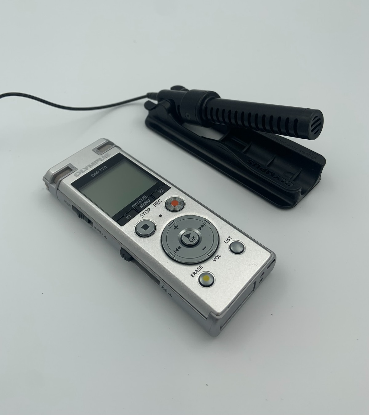 Olympus DM-770 Voice Recorder and ME34 Zoom Microphone Bundle | USB ...