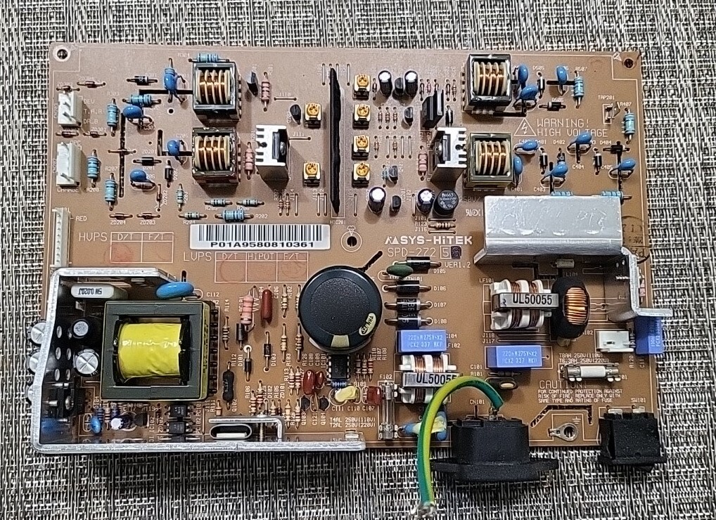 LEXMARK E234N / DELL 1700x POWER SUPPLY BOARD MSYS-HITEK SPD-272 (D4 ...