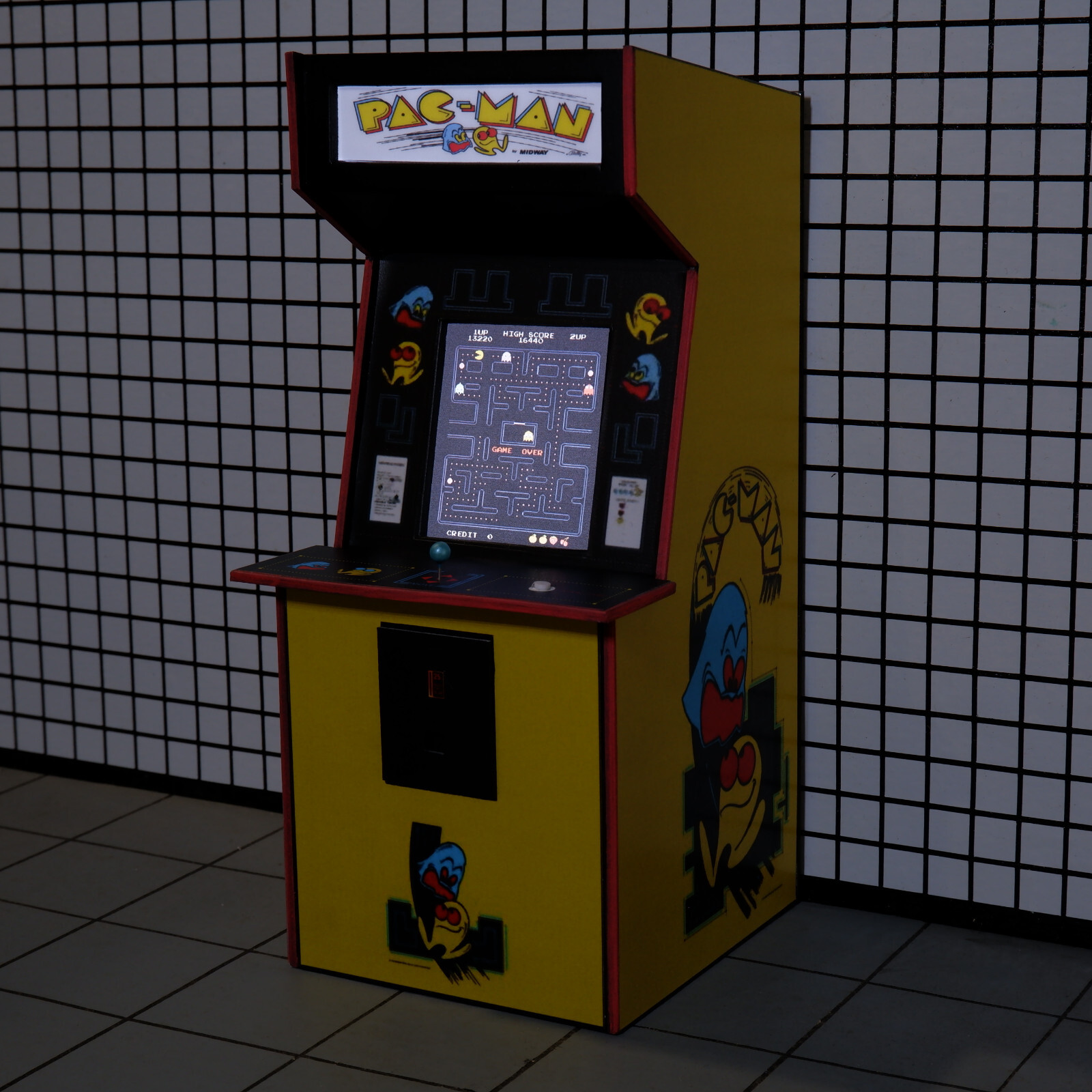 1/12 Scale Miniature Arcade Machine with Light On Vintage | eBay