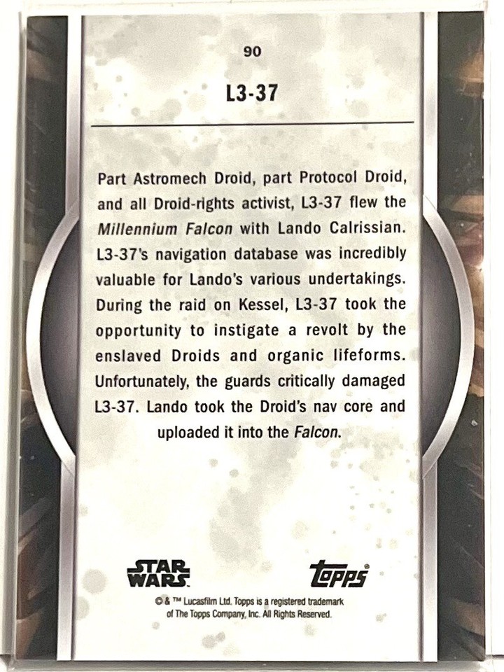 2022 Topps Star Wars Masterwork L3-37 - Base Card #90 | eBay