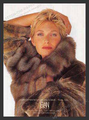 Elan Furs Heart Skip A Beat 2000s Print Advertisement 2001 | eBay