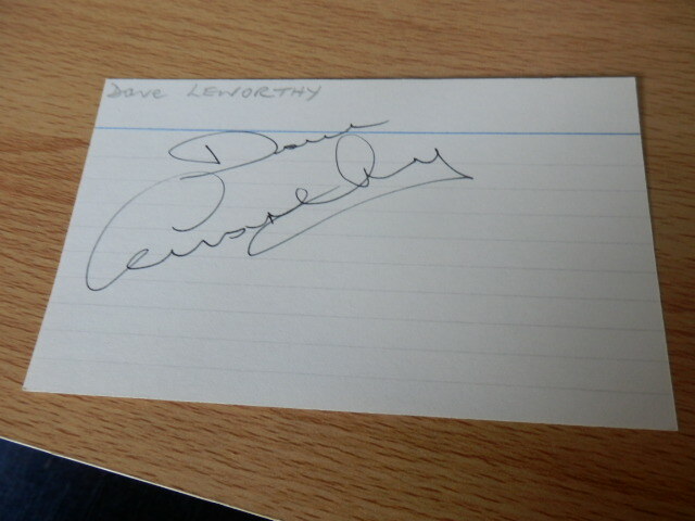 DAVE LEWORTHY - FOOTBALLER - AUTOGRAPH | eBay