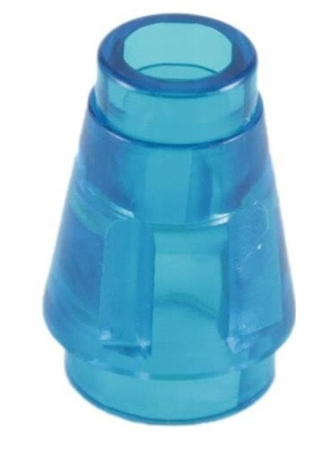 ☀️Lego 1x1 Trans-Light Blue Cone Round 100 Stud Part Piece Bulk Lot ...