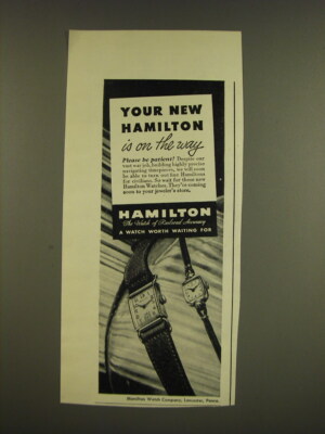 1945 Hamilton Watches Ad - Your new Hamilton is on the way | eBay