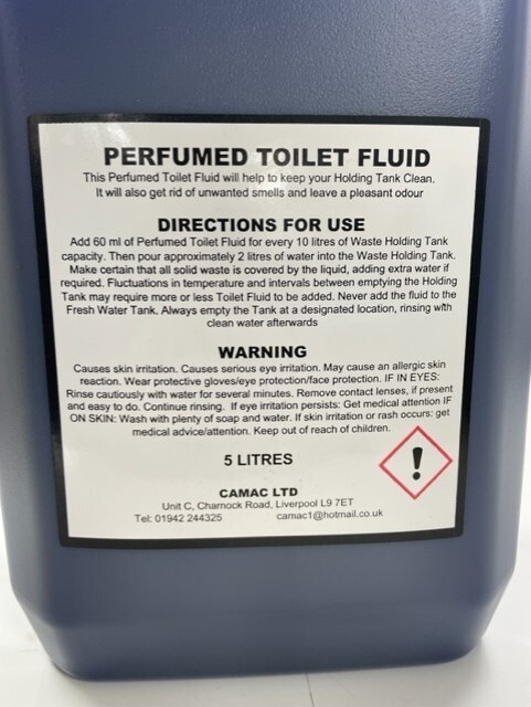 Blue Toilet Fluid Value 5 LITRE Chemical Toilets Porta Potti & Cassette ...