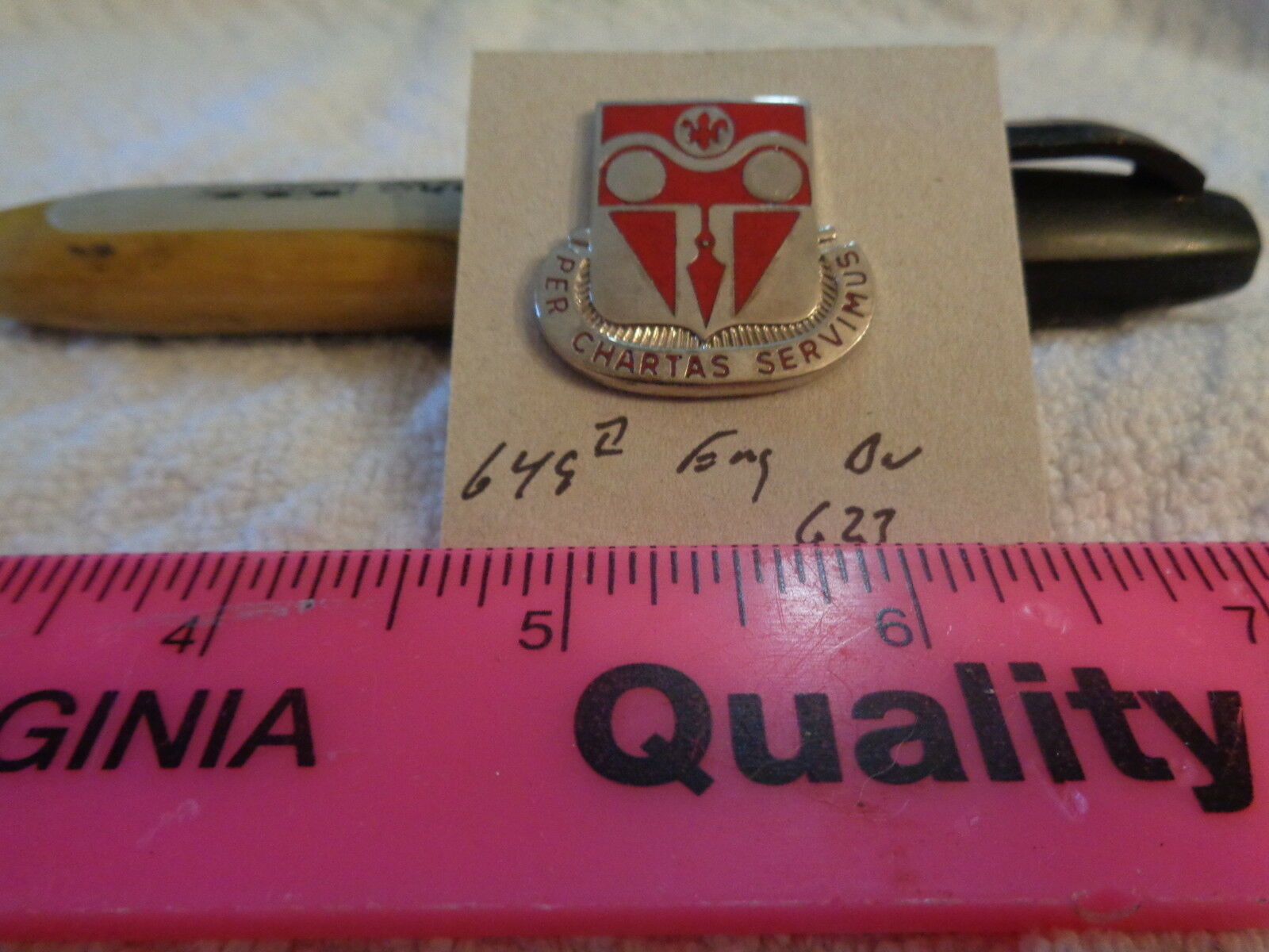 649th Engineer Battalion G23 Unit Crest, DI, DUI (DRAW#L13) | eBay