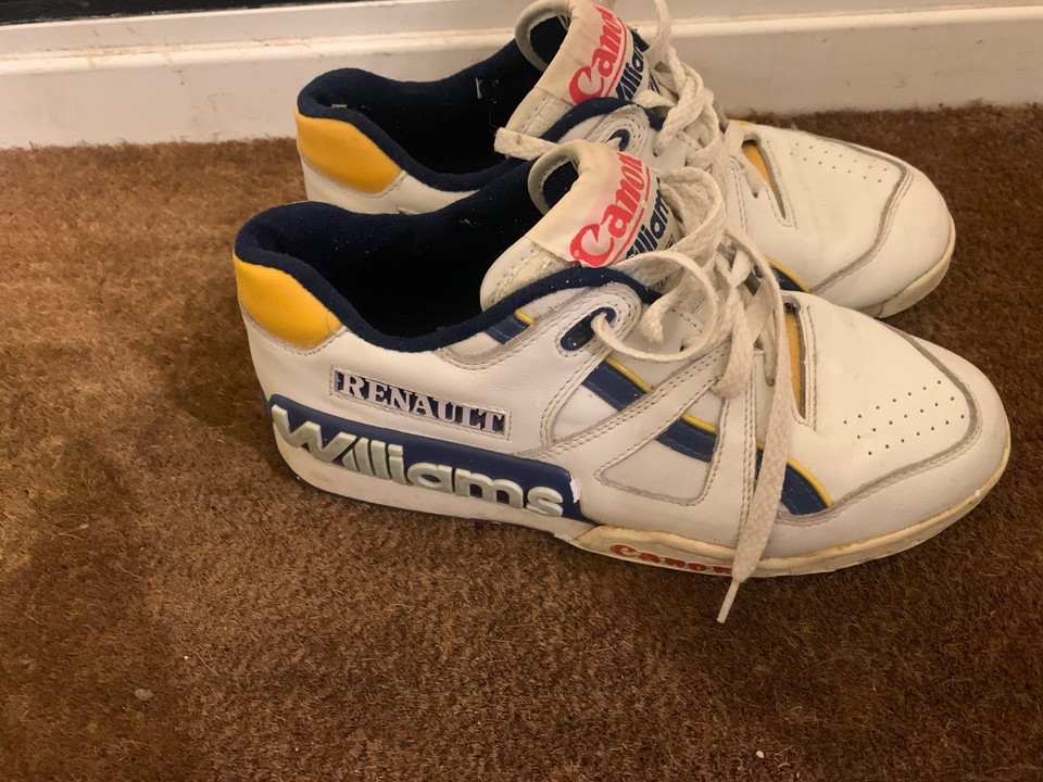 Renault William f1 trainers uk8 blue white yellow | eBay UK
