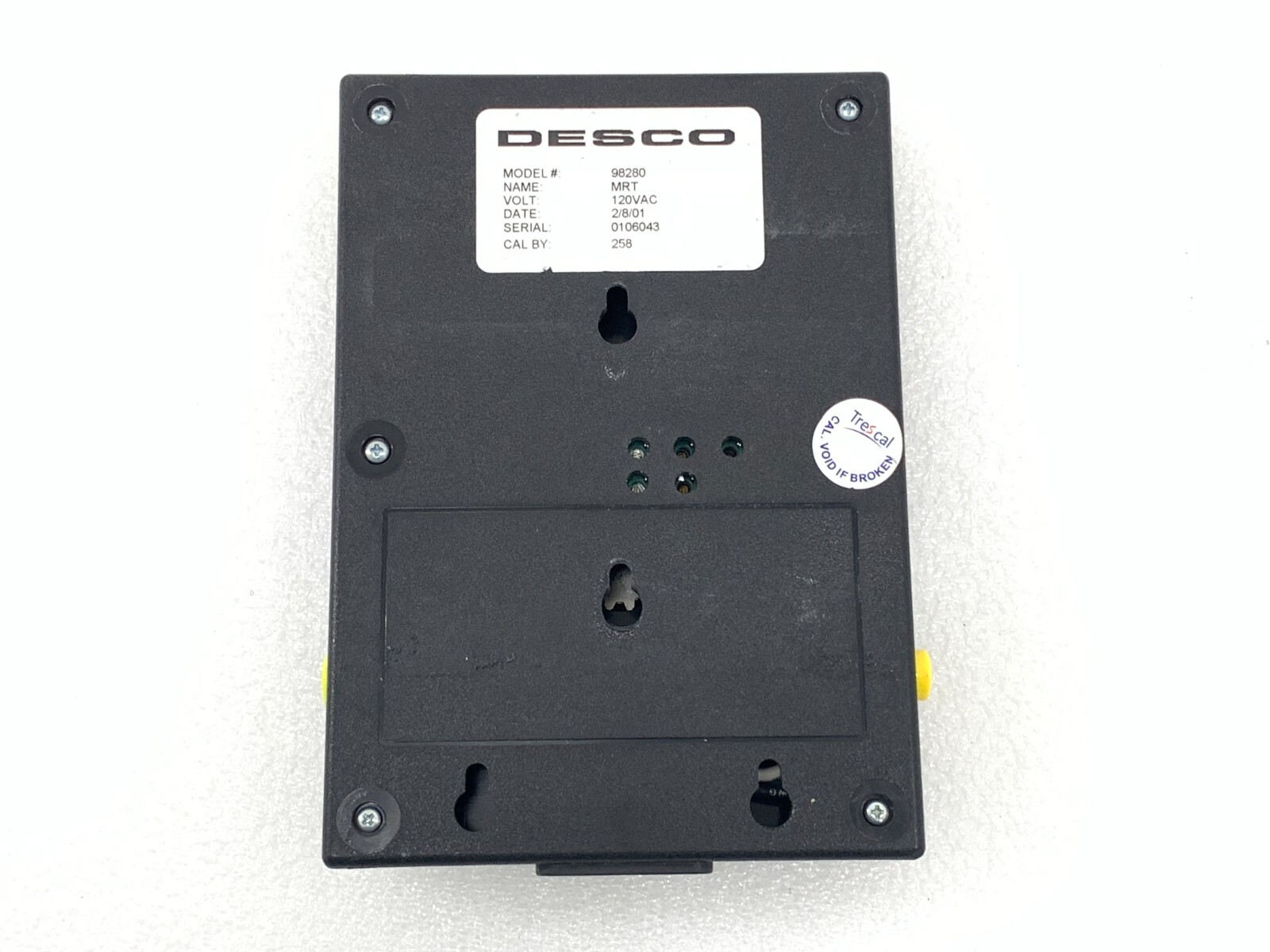 DESCO PILGRIM SYSTEMS MRT 98280 PERSONAL GROUNDING TESTER 120VAC NO ...