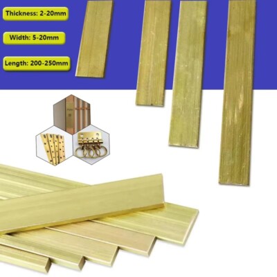 H59 Brass Flat Bar Plate, Thickness 2mm-20mm, Solids Metal Material ...