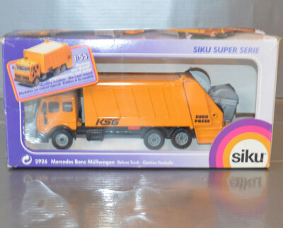 SIKU 2926 Super Serie 1:55 Mercedes Benz Müllwagen KSG Euro Press alte ...