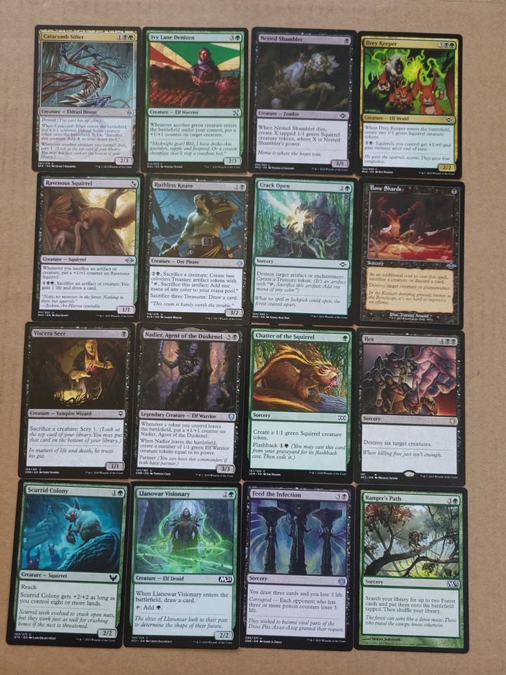 Custom Commander Deck ~ Squirrels & Tokens ~ Chatterfang, Squirrel ...