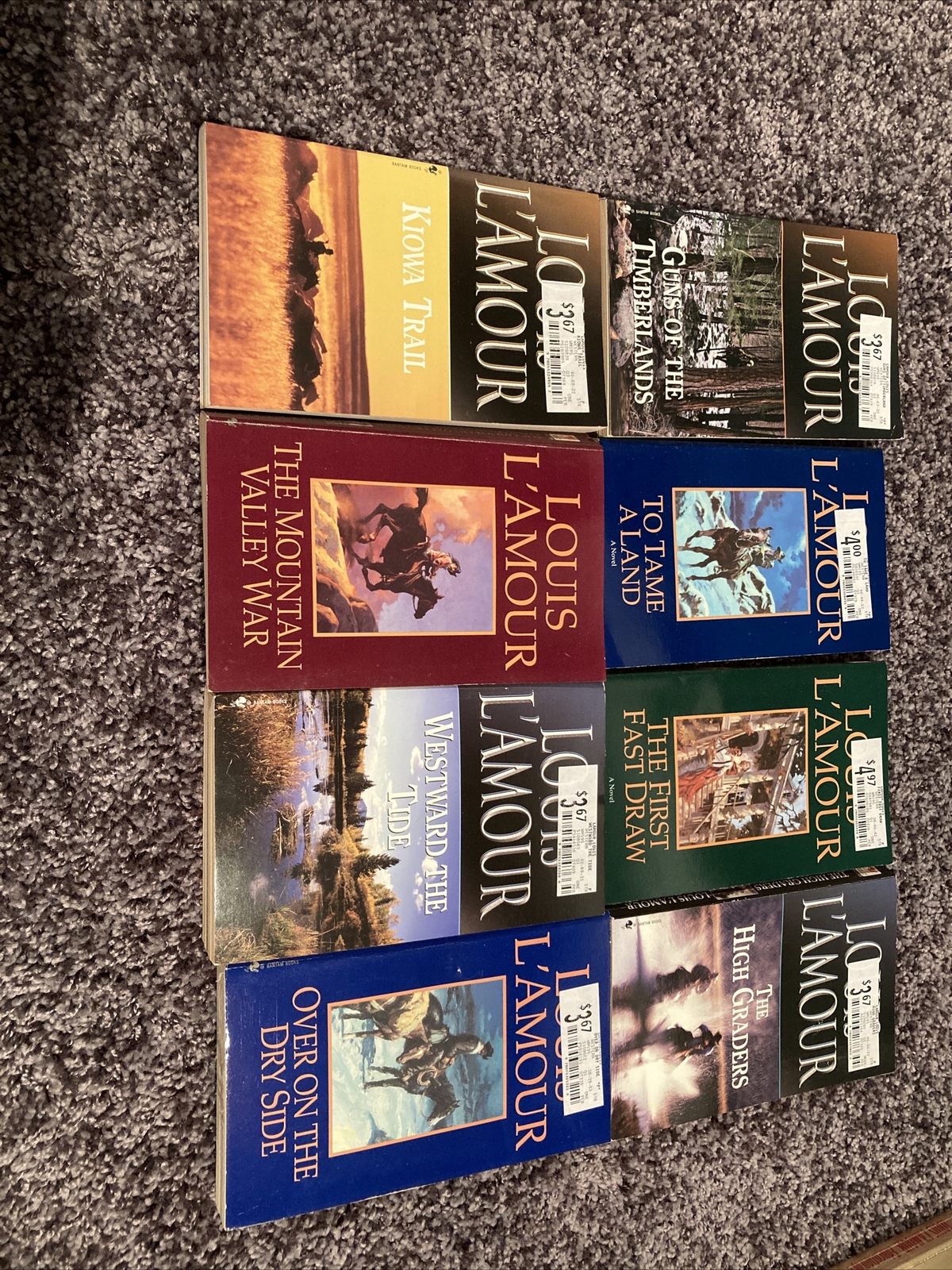 8 Books Including: Louis L'Amour Guns of the Timberlands- The High ...