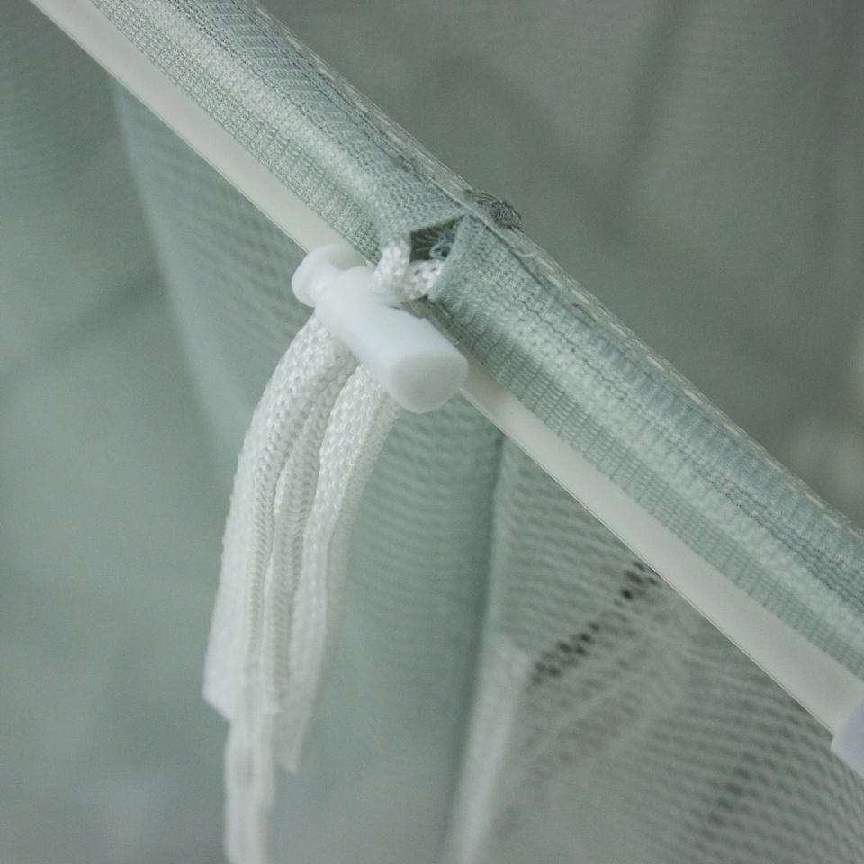 Mainstays Rolling Laundry Hamper 3-Bag Mesh Clothes Sorter Basket, Soft ...