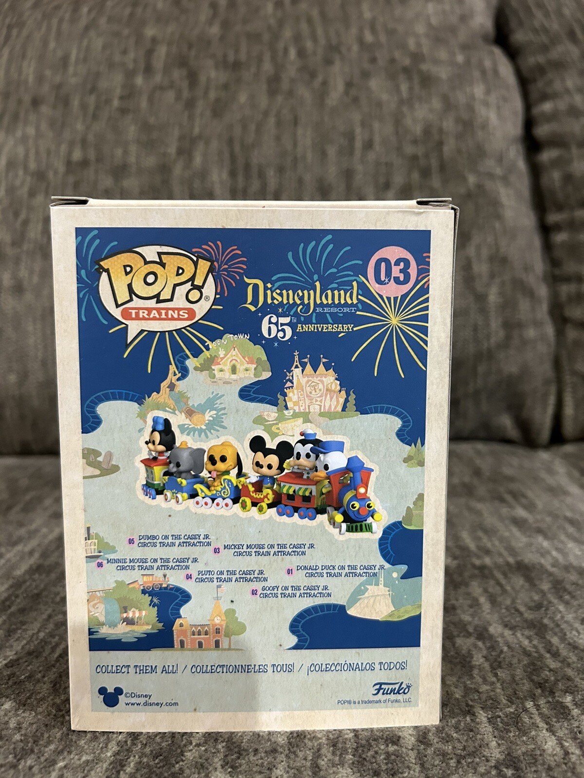 mickey on casey jr train Funko pop Mint with Protector | eBay