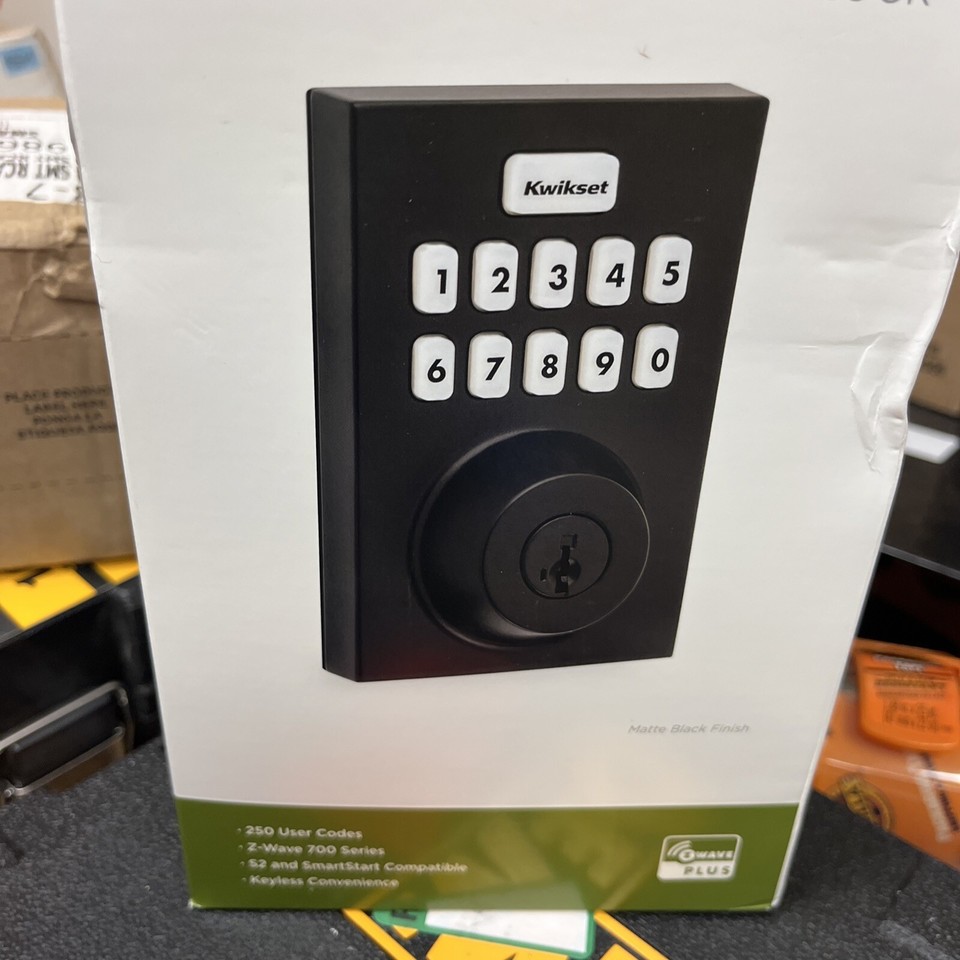 Home Connect 620 Keypad Contemporary Matte Black Connected Smart Lock ...