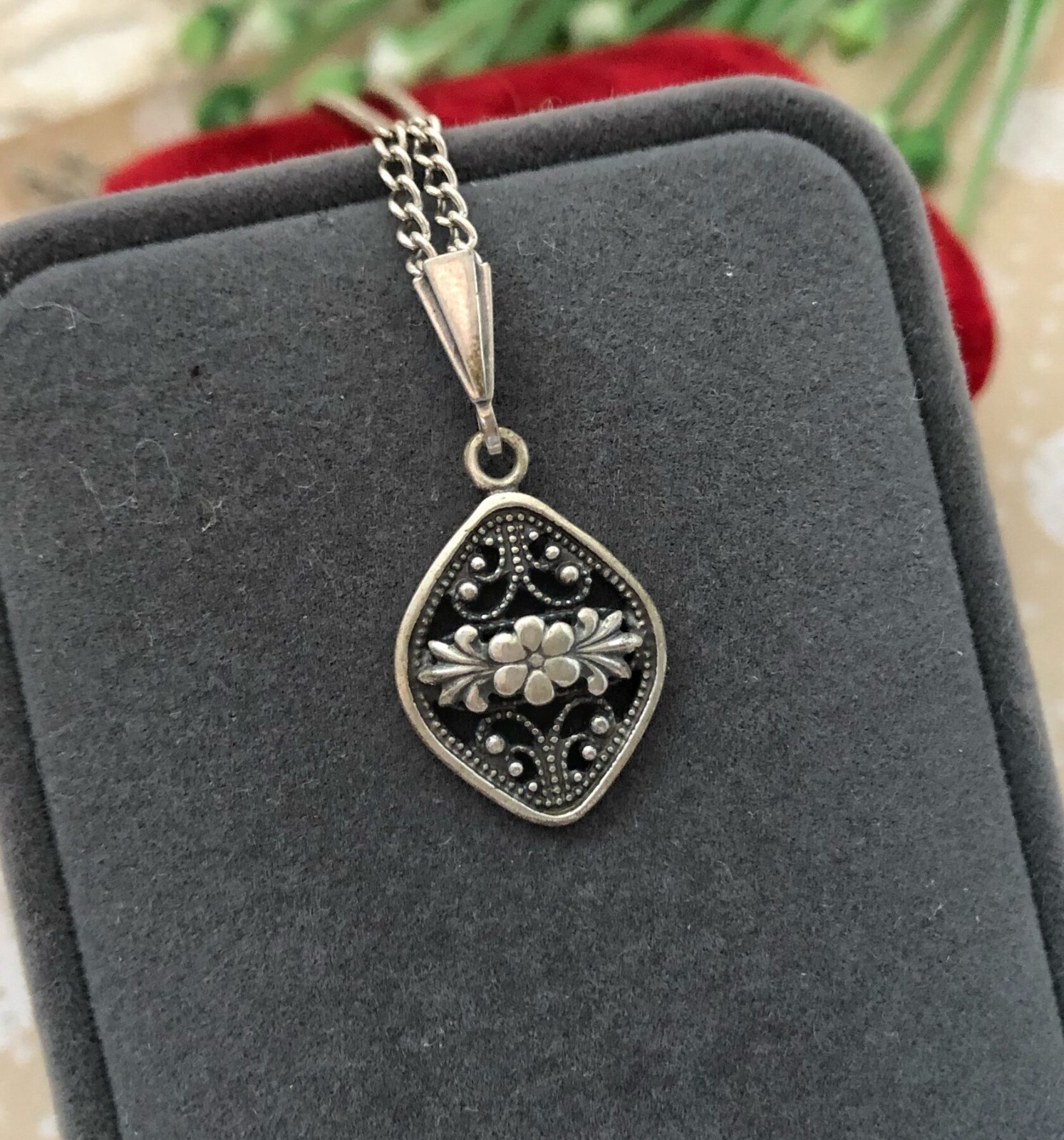 Vintage Soviet USSR Sterling Silver 925 Women's Jewelry Pendant 2.11 gr ...