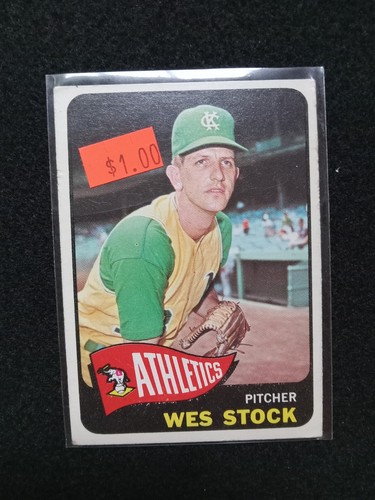 1965 Topps Baseball card #117 WES STOCK Athletics Item 1 VG+ | eBay