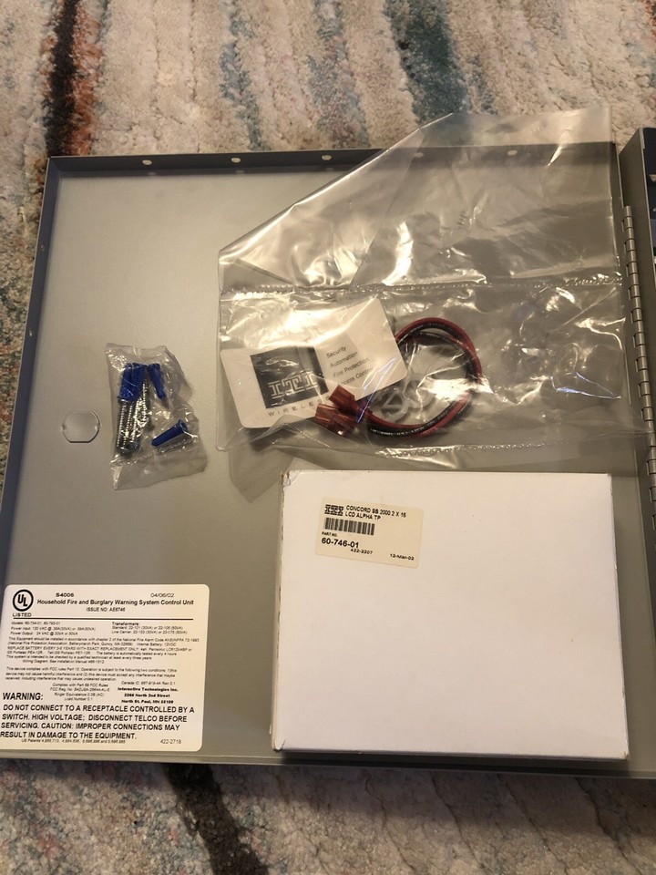 GE Interlogix 60-734-01 Concord Hybrid Control Panel W/ Keypad | eBay