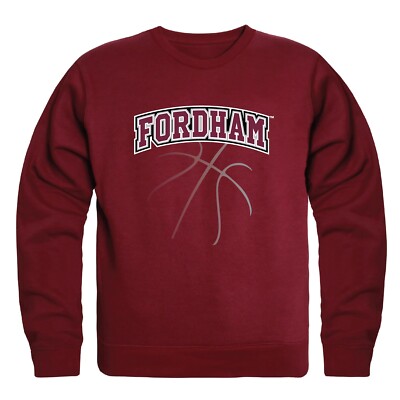 Fordham University Rams FU Basketball Crewneck Sweatshirt Sweater | eBay
