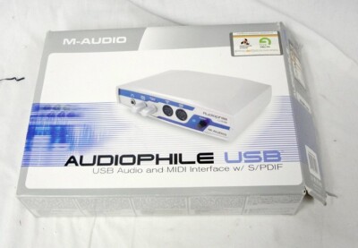 M-Audio Audiophile USB Audio & MIDI Interface w/ S/PDIF & Power Supply ...