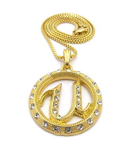 USHER PENDANT & 20" 2mm BOX CHAIN* | eBay