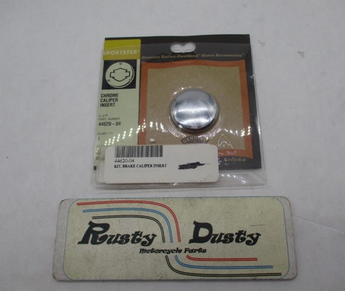 Harley Davidson Genuine NOS Sportster Chrome Brake Caliper Insert 44620 ...