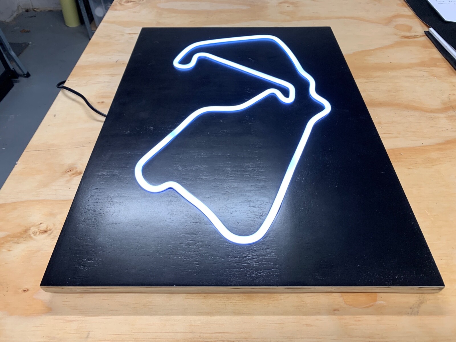 Silverstone Race track LED Neon Sign handmade Wall art 3D plaque F1 ...