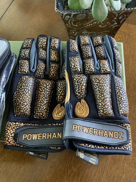 POWERHANDZ Weighted Anti Grip Basketball Gloves Medium for sale online ...