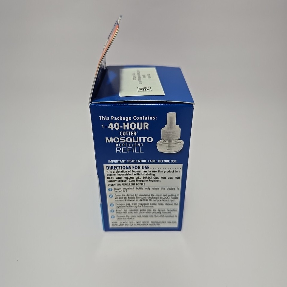 Cutter Mosquito Repellent 40-Hour Refill Use w/ Cutter Eclipse Zone ...
