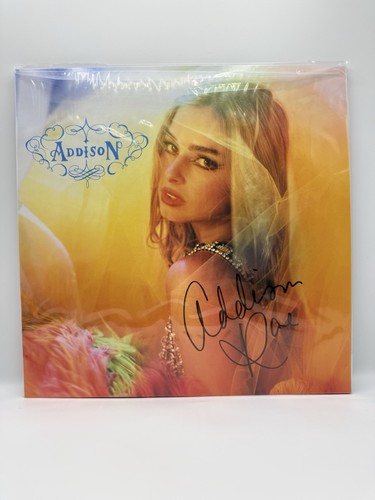 Addison Rae SIGNED Cover Jacket Sleeve 'Addison' Debut Album Vinyl IN ...