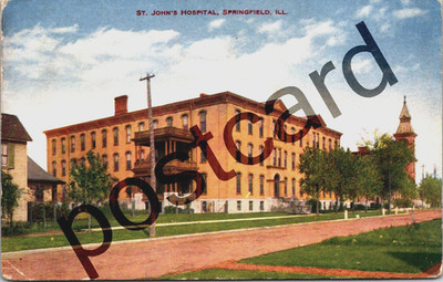 1910, ST. JOHN'S HOSPITAL, Springfield IL, to Henry Winterland ...
