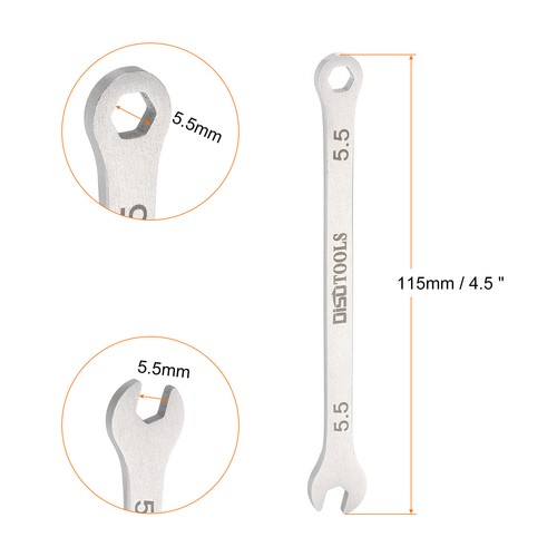 3pcs Thin Combination Wrench 5.5mm Metric 6-Point 15 Degree Offset ...