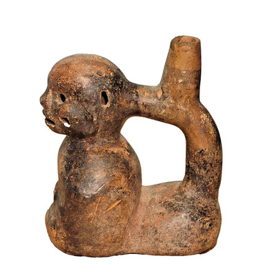 Chimú Culture ~1200 CE Classic Form pre-Columbian Pottery Whistling ...