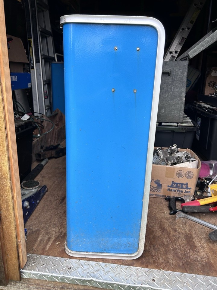 Vintage Payphone Kiosk Telephone Phone Blue Box Coin Wall Booth Metal ...