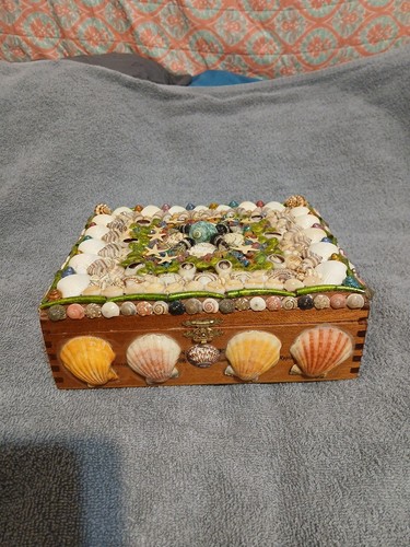 Seashell Jewelry Trinket Cigar Box Handmade | eBay