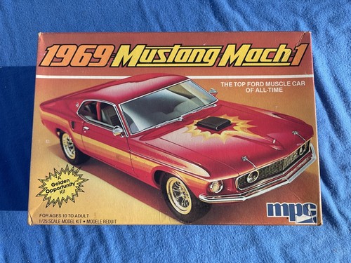 MPC 1:25 scale, 1969 MUSTANG Mach 1 #6319 Boxed plastic model kit, MIB ...