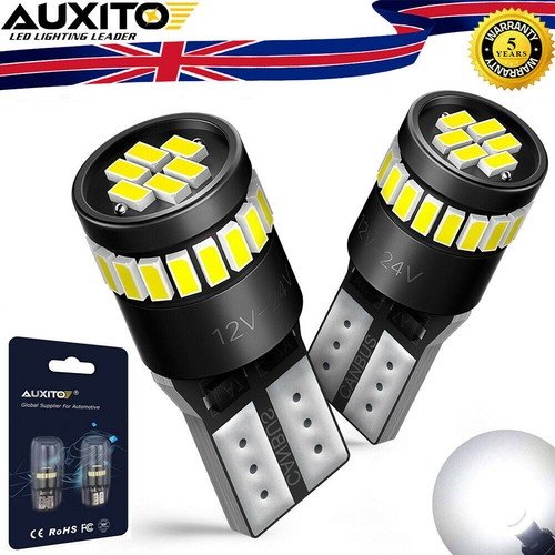 2PCS AUXITO Bulbs LED Light Replacement T10 501 194 W5W Universal Wedge ...