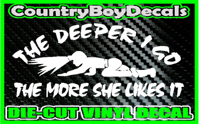 COAL MINER Deeper I Go * Vinyl Decal Sticker * Diesel Truck County Car ...